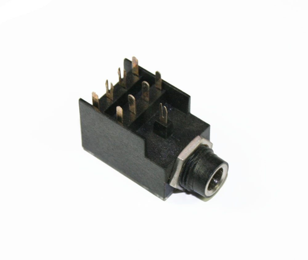 Phone jack, 1/4-inch, 9-pin PCB mount - Syntaur