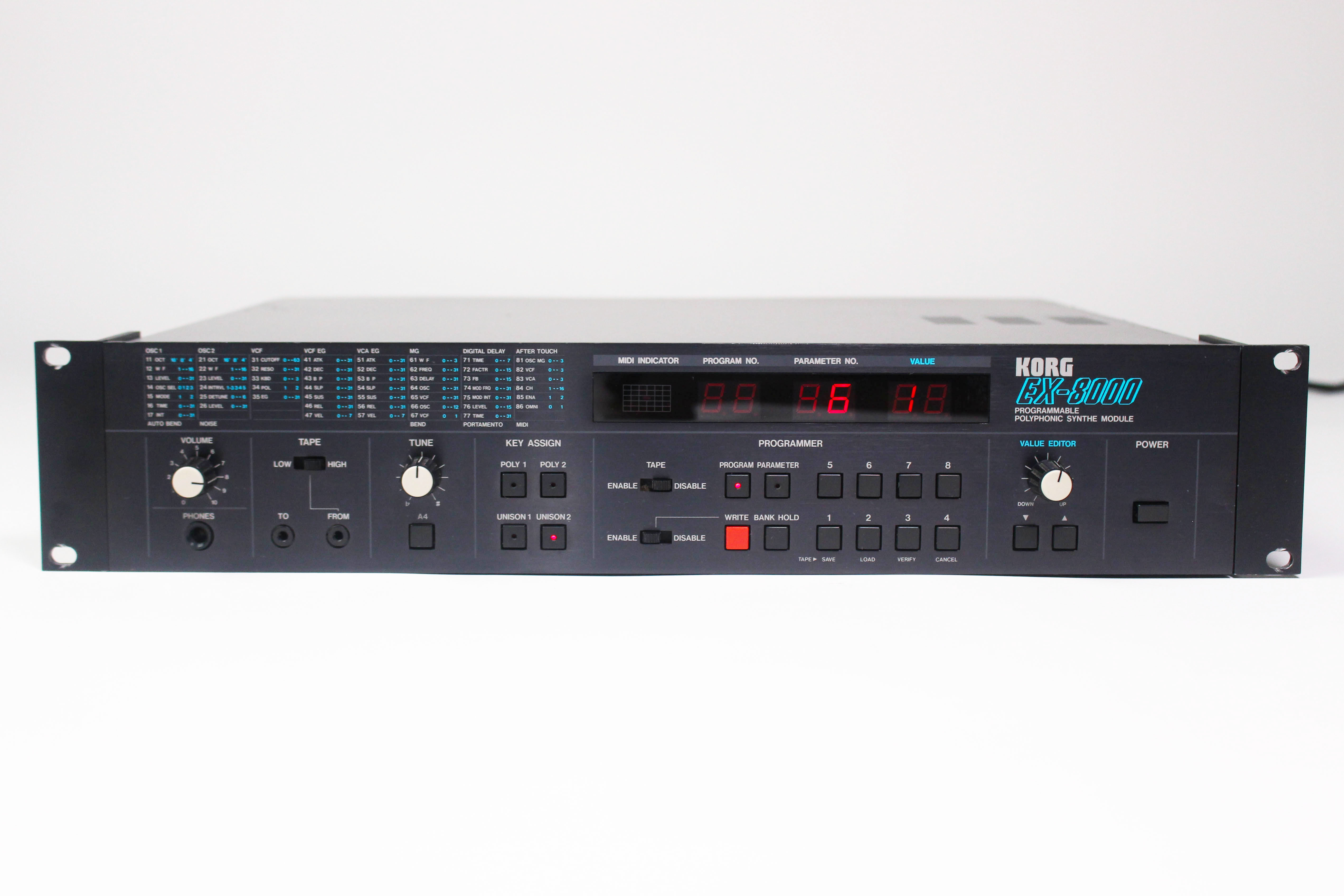 Korg EX-8000 photo gallery - Syntaur