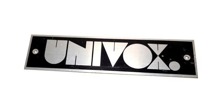 Nameplate, Univox - Syntaur